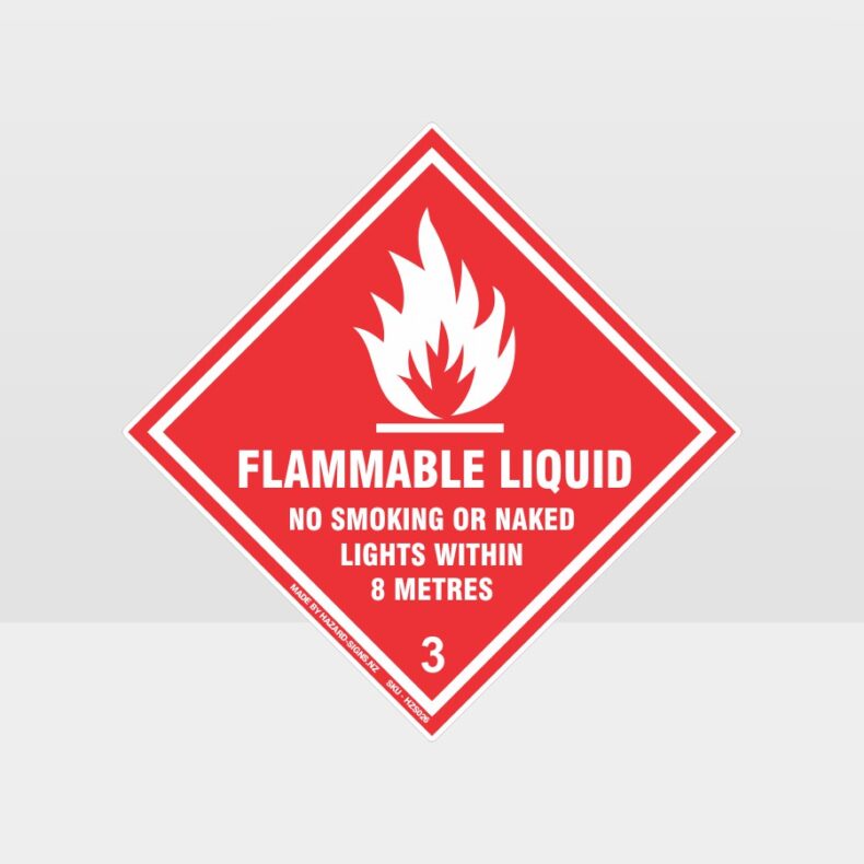 Class 3 Flammable Liquid Sign - Hazardous Sign - HAZARD SIGNS NZ