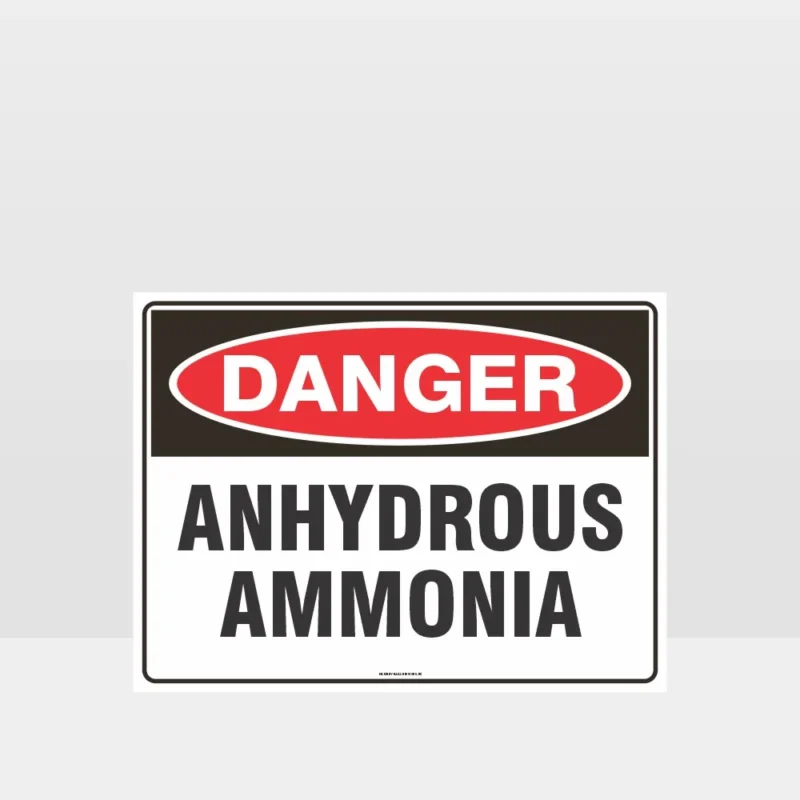 Danger Anhydrous Ammonia Sign - Danger Signs - HAZARD SIGNS NZ