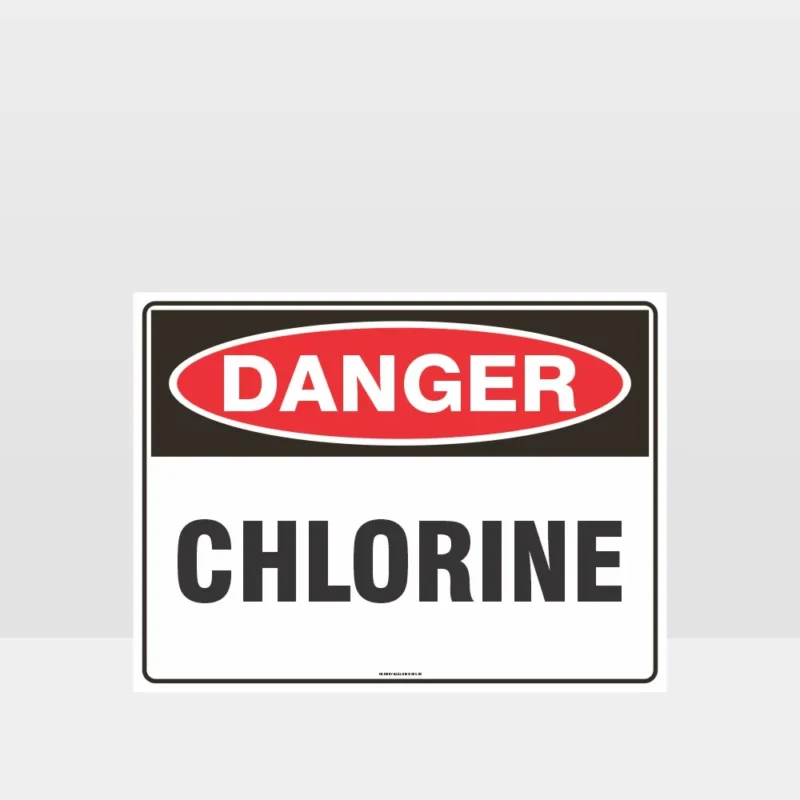 Danger Chlorine Sign - Danger Signs - HAZARD SIGNS NZ
