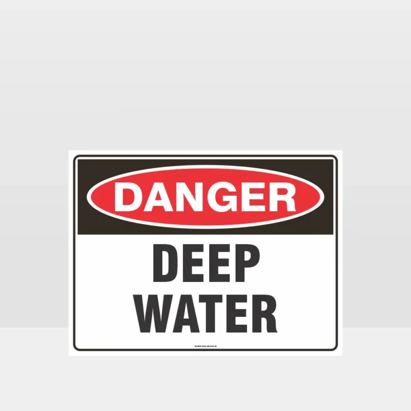 Danger Deep Water Sign - Danger Signs - HAZARD SIGNS NZ