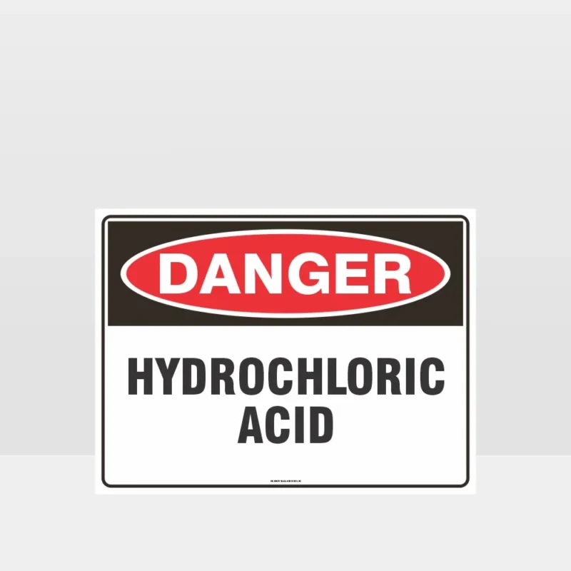 Danger Hydrochloric Acid Sign - Danger Signs - HAZARD SIGNS NZ