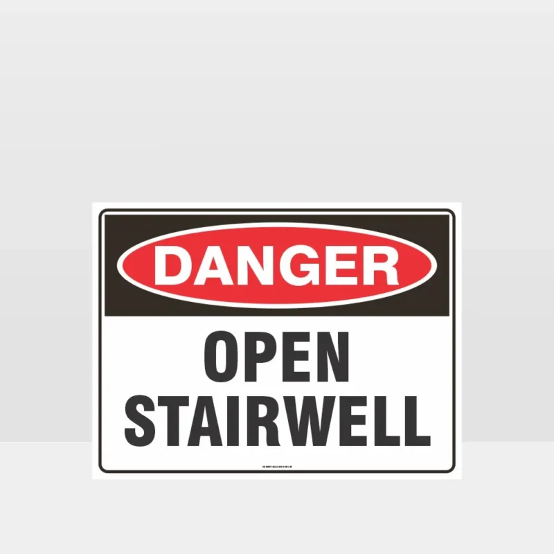 Danger Open Stairwell Sign - Danger Signs - HAZARD SIGNS NZ
