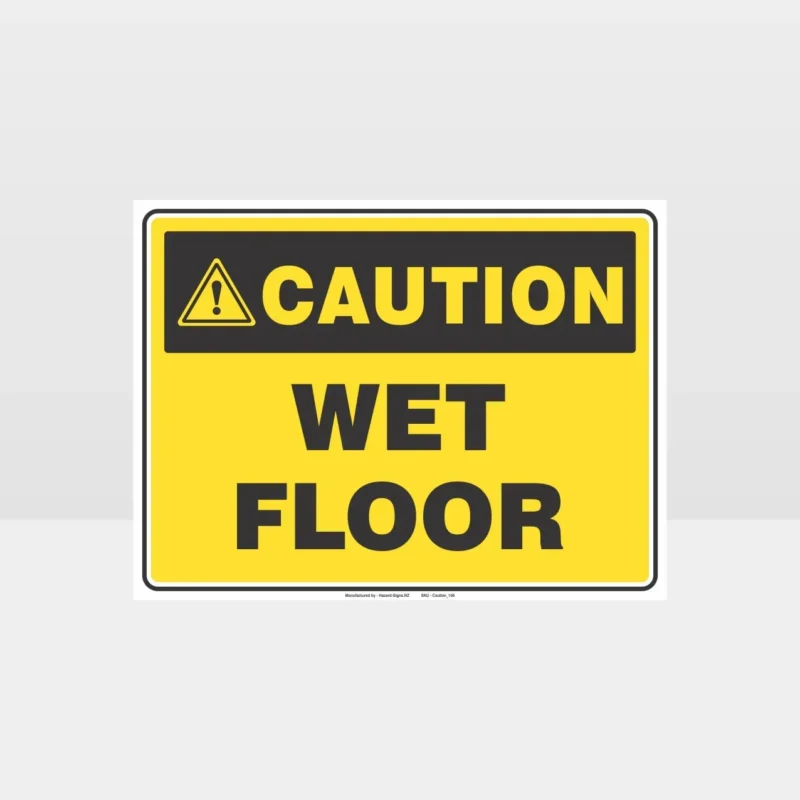 Caution Wet Floor Sign - Caution Signs - HAZARD SIGNS NZ