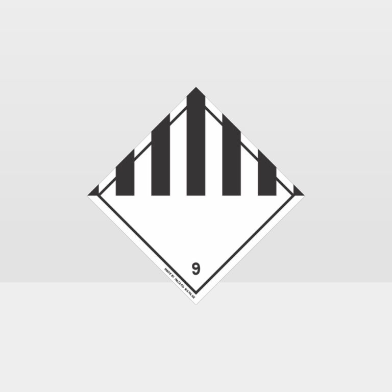 Class 9 Miscellaneous Dangerous Goods Sign - Hazardous Signs - HAZARD ...
