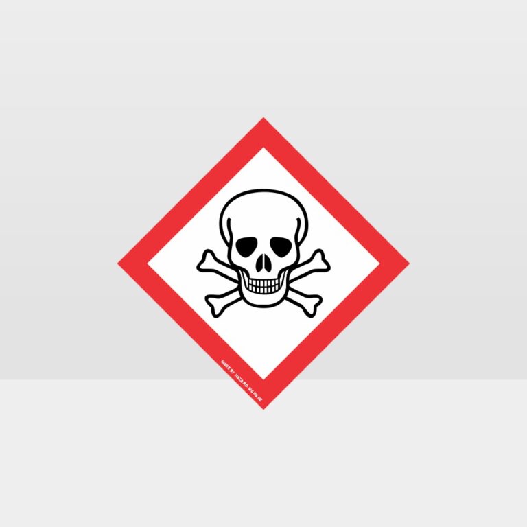 Skull And Crossbones Sign – GHS Acute Toxicity Diamond (NZ/AU) | HAZARD ...