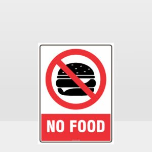 Prohibition No Food Sign - Prohibition Sign - Hazard Signs