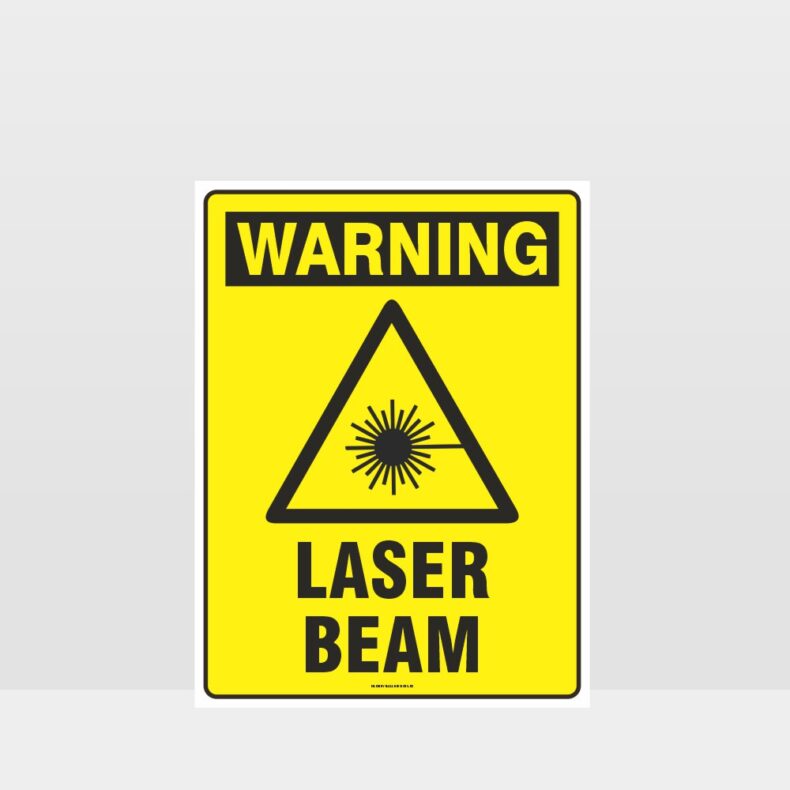 Warning Laser Beam Sign - Notice/Information Sign - HAZARD SIGNS NZ
