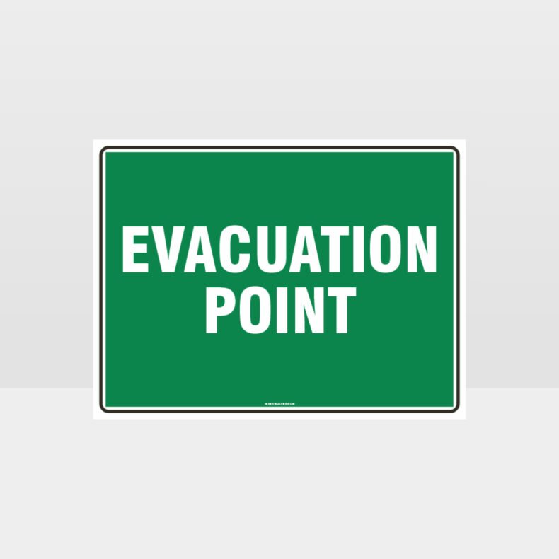 Evacuation Point Sign - Emergency Signs - HAZARD SIGNS NZ