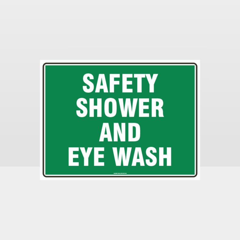 Safety Shower Sign - Emergency Signs - HAZARD SIGNS NZ