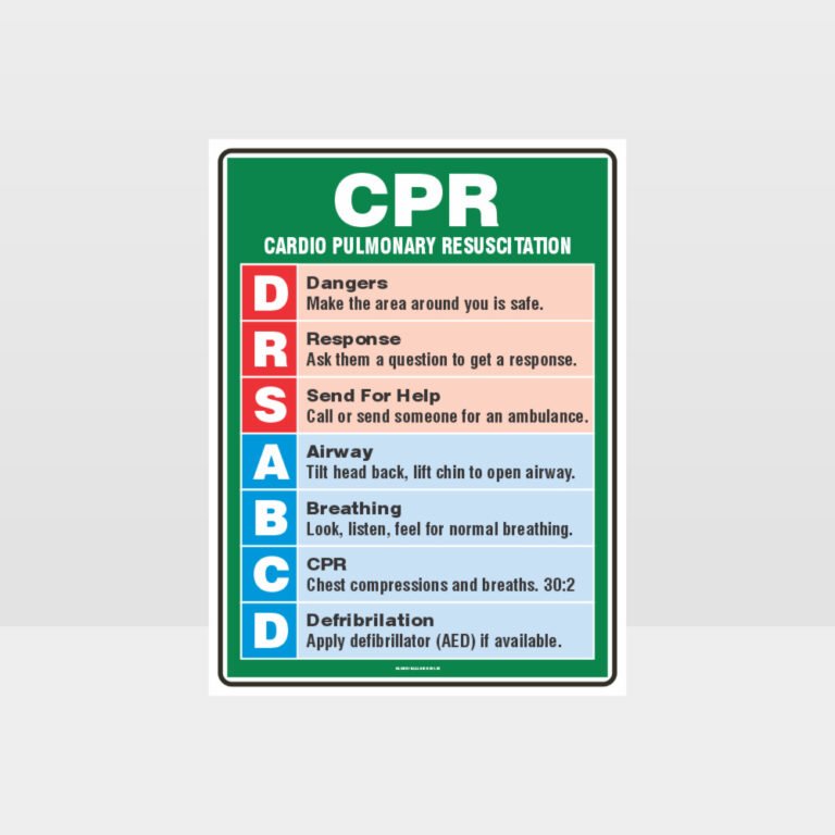 CPR Sign - Emergency Signs - HAZARD SIGNS NZ