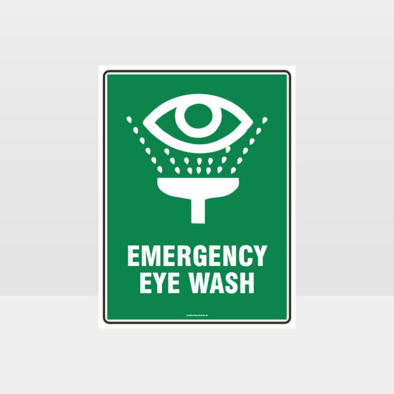 Emergency Eye Wash Sign - Emergency Signs - HAZARD SIGNS NZ