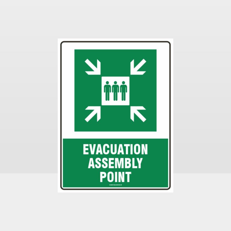Evacuation Assembly Point Sign - Emergency Signs - HAZARD SIGNS NZ