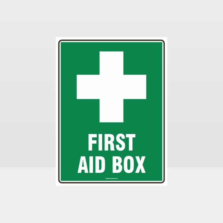 First Aid Box Sign - Emergency Signs - HAZARD SIGNS NZ