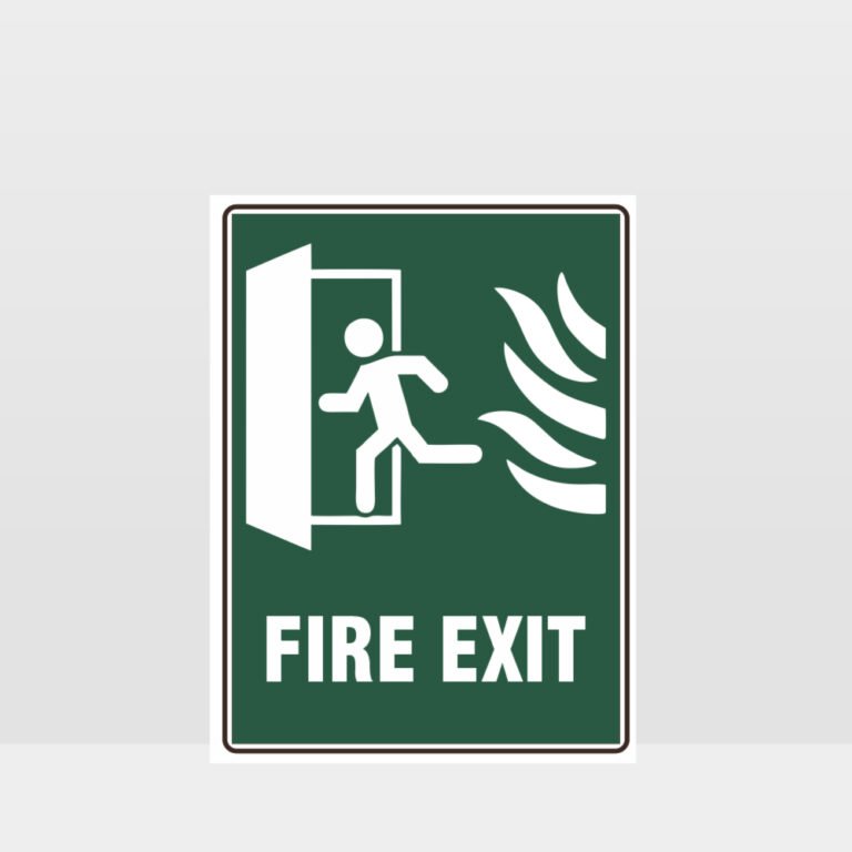 Fire Exit Green Sign - Fire Sign - HAZARD SIGNS NZ