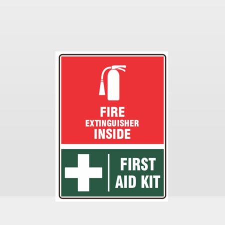 Fire Extinguisher First Aid Kit Sign - Fire Sign - HAZARD SIGNS NZ