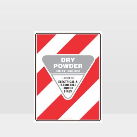 Dry Powder Fire Extinguisher Sign - Fire Sign - HAZARD SIGNS NZ