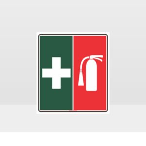 First Aid Fire Extinguisher Symbol Sign - Fire Sign - HAZARD SIGNS NZ