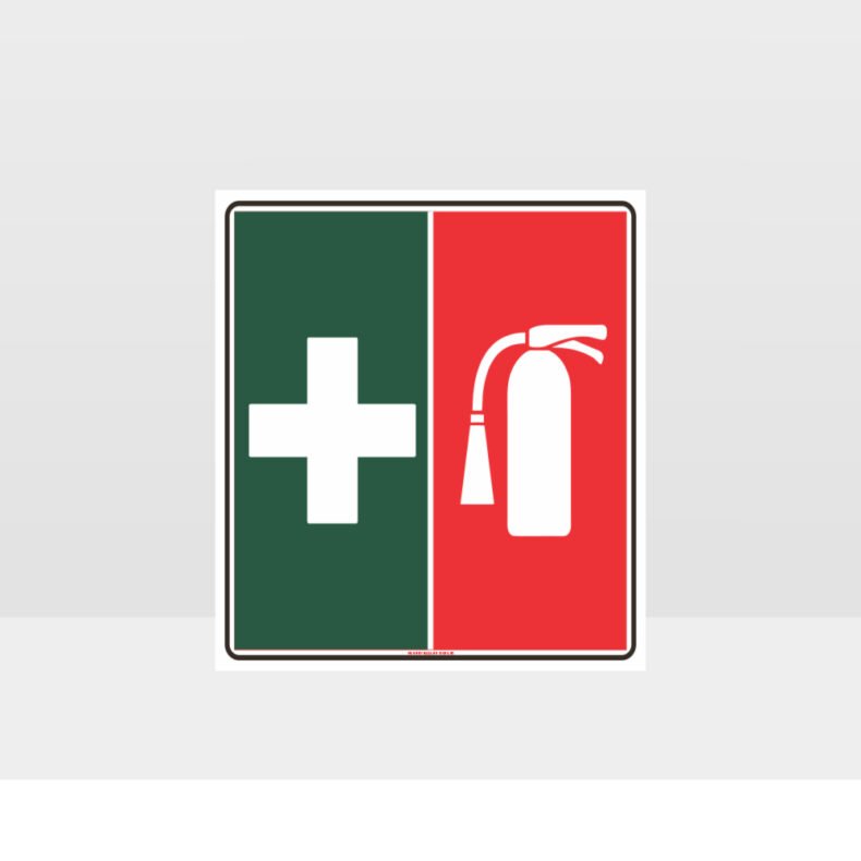 First Aid Fire Extinguisher Symbol Sign - Fire Sign - HAZARD SIGNS NZ