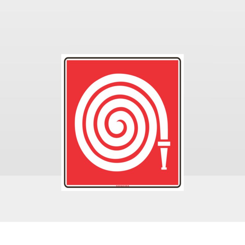 Fire Hose Symbol Sign 01 - Fire Sign - HAZARD SIGNS NZ