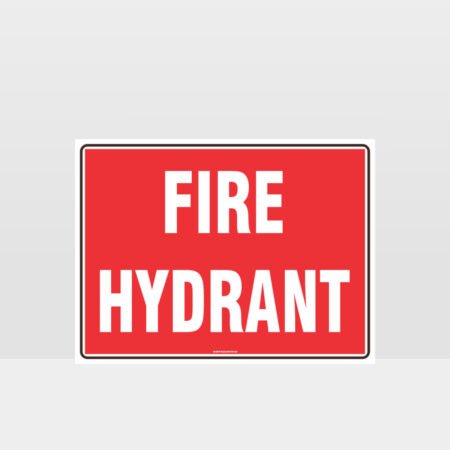 Fire Hydrant Text Sign - Fire Sign - HAZARD SIGNS NZ