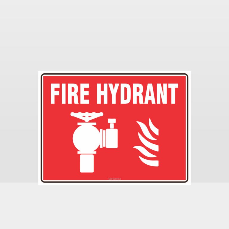 Fire Hydrant Symbol Sign - Fire Sign - HAZARD SIGNS NZ