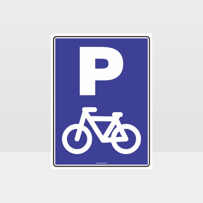 Bicycle Parking Only Sign - Notice/Information Sign - HAZARD SIGNS NZ