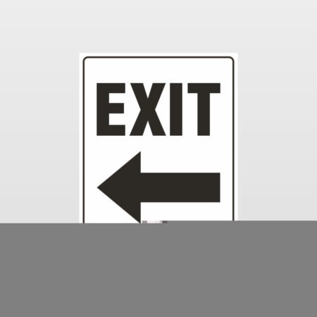 Entry Left Sign - Notice/Information Sign - HAZARD SIGNS NZ