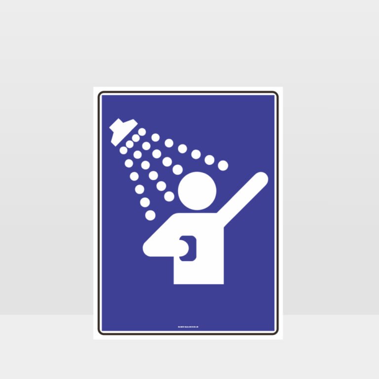 Shower Symbol Sign - Notice/Information Sign - HAZARD SIGNS NZ