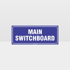 Main Switchboard Sign - Notice/Information Sign - HAZARD SIGNS NZ