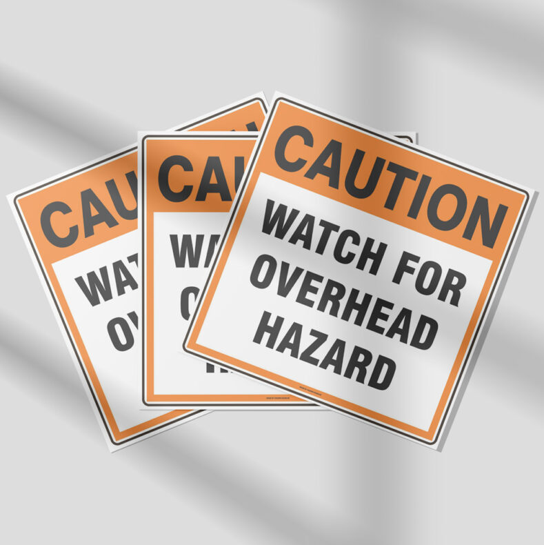 Watch For Overhead Hazard Stickers - Caution Signs - HAZARD SIGNS NZ