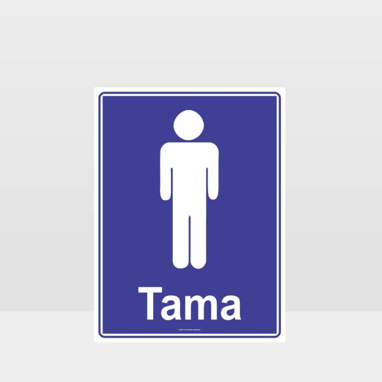Boys Toilet Te Reo Sign - HAZARD SIGNS NZ