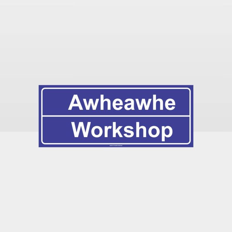 Te Reo Workshop Door Sign - Te Reo Safety Sign - HAZARD SIGNS NZ