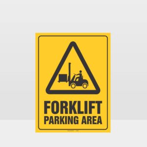 Forklift Parking Area Sign - Forklift Signs - HAZARD SIGNS NZ