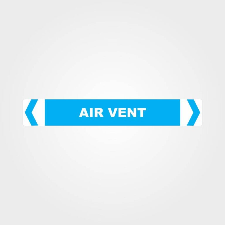 Air Vent Pipe Marker - Pipe Labels - HAZARD SIGNS NZ