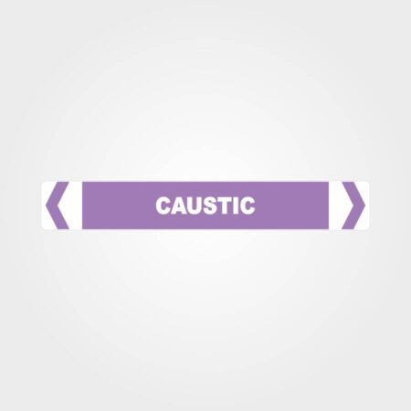 Caustic Pipe Marker - Pipe Labels - HAZARD SIGNS NZ