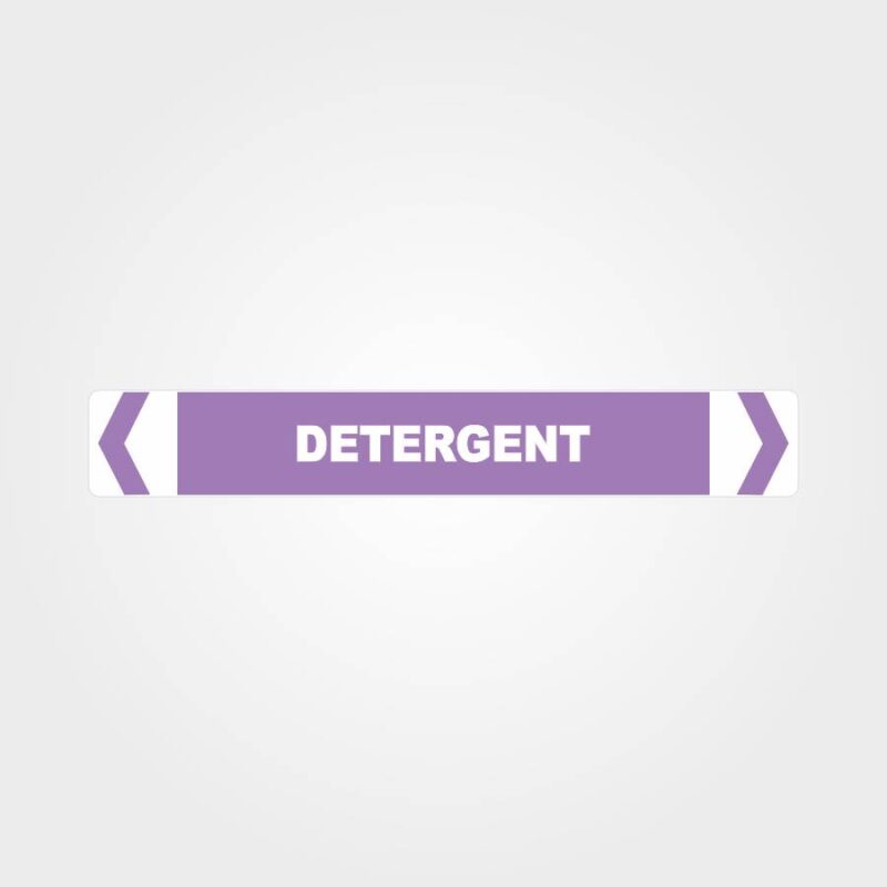 Detergent Pipe Marker - Pipe Labels - HAZARD SIGNS NZ