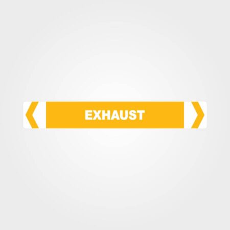 Exhaust Pipe Marker - Pipe Labels - HAZARD SIGNS NZ