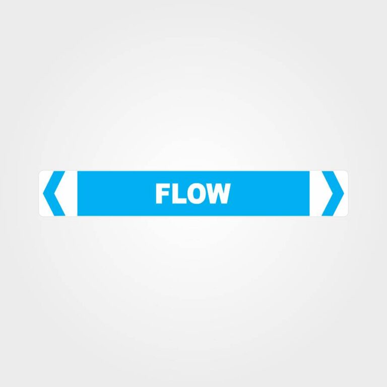 Flow Pipe Marker - Pipe Labels - HAZARD SIGNS NZ