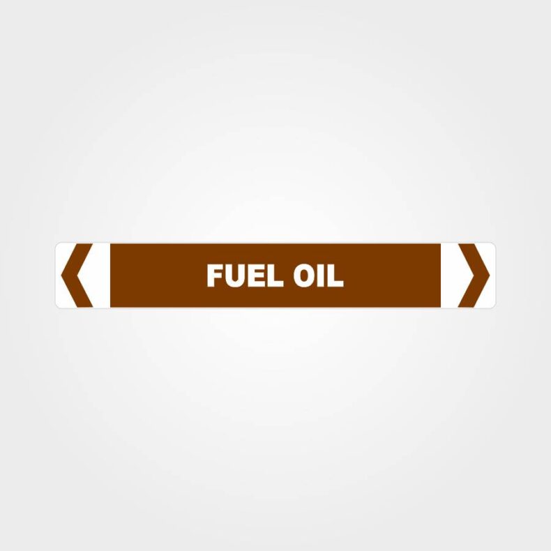 Fuel Oil Pipe Marker - Oil Pipe Labels - HAZARD SIGNS NZ