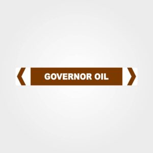 Governor Oil Pipe Marker - Oil Pipe Labels - HAZARD SIGNS NZ