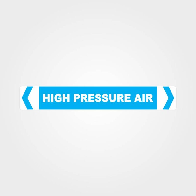 High Pressure Air Pipe Marker - Pipe Labels - HAZARD SIGNS NZ