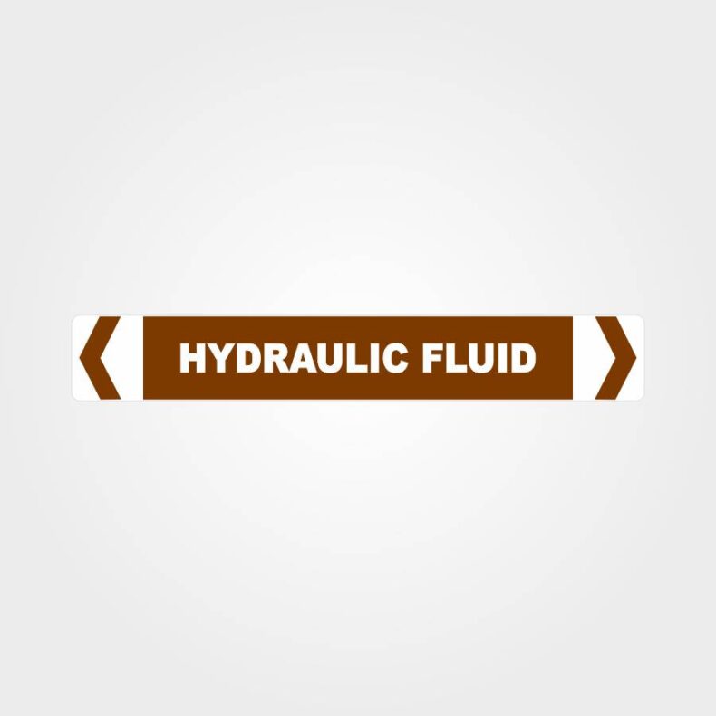Hydraulic Fluid Pipe Marker - Oil Pipe Labels - HAZARD SIGNS NZ