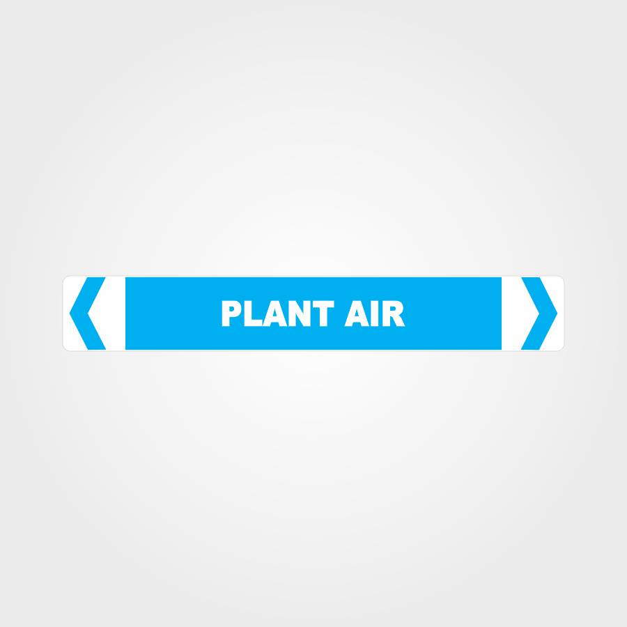 Plant Air Pipe Marker - Air Pipe Labels - HAZARD SIGNS NZ