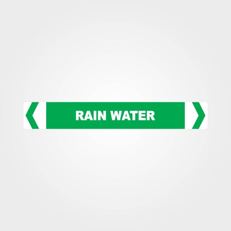 Rain Water Pipe Marker - Water Pipe Labels - HAZARD SIGNS NZ