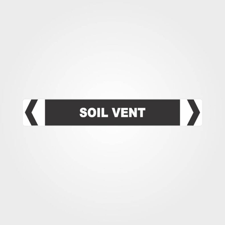 Soil Vent Pipe Marker - Pipe Labels - HAZARD SIGNS NZ