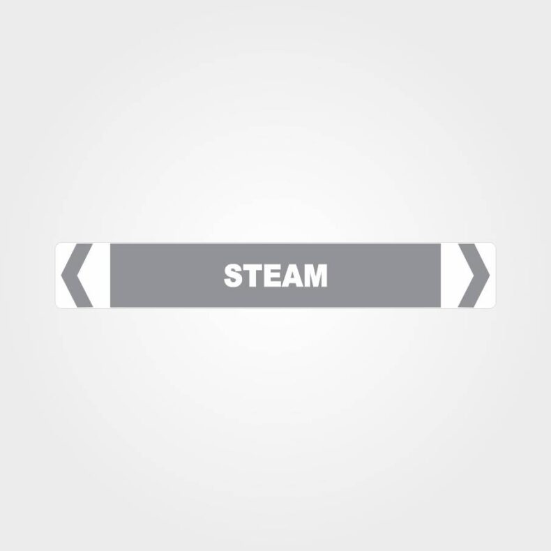 Steam Pipe Marker - Steam Pipe Labels - HAZARD SIGNS NZ