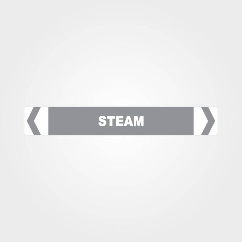 Steam Pipe Marker - Steam Pipe Labels - HAZARD SIGNS NZ