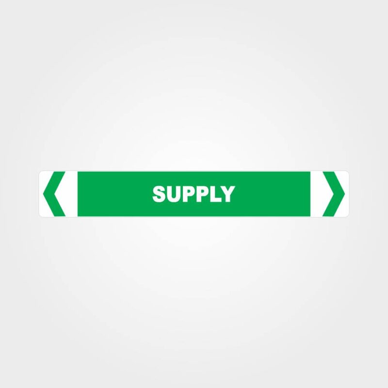 Supply Water Pipe Marker - Water Pipe Labels - HAZARD SIGNS NZ