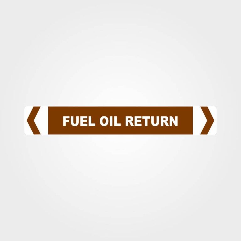 Fuel Oil Return Pipe Marker - Oil Pipe Labels - HAZARD SIGNS NZ