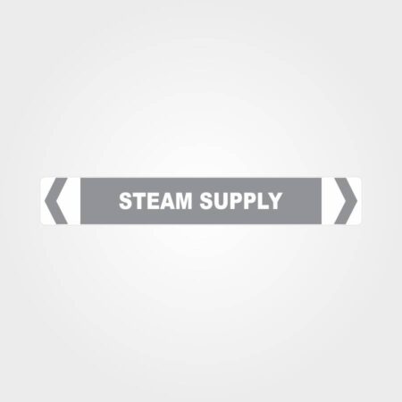 Steam Supply Pipe Marker - Steam Pipe Labels - HAZARD SIGNS NZ